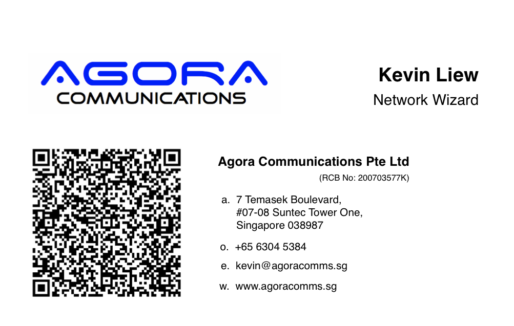 Agora Communications Pte Ltd Website
